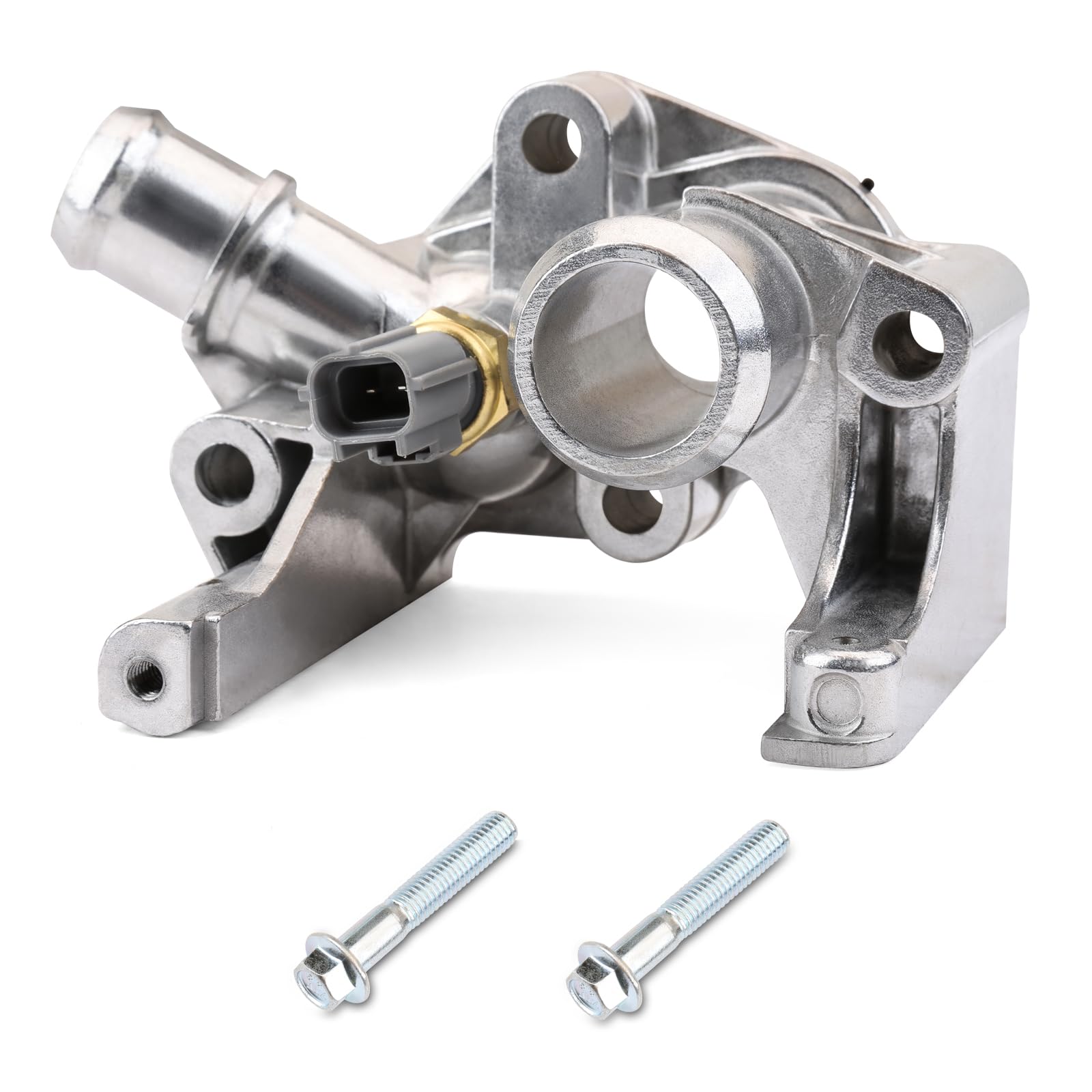 Amazon.com: MILIPARTS Upgrade Aluminium Engine Coolant Water Outlet ...