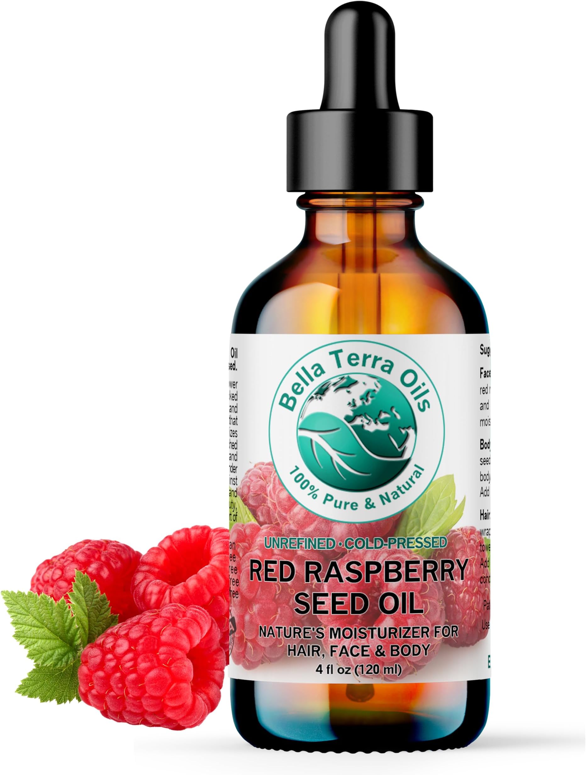 Amazon.com : Red Raspberry Seed Oil 4 oz - Packed with Ellagic Acid ...