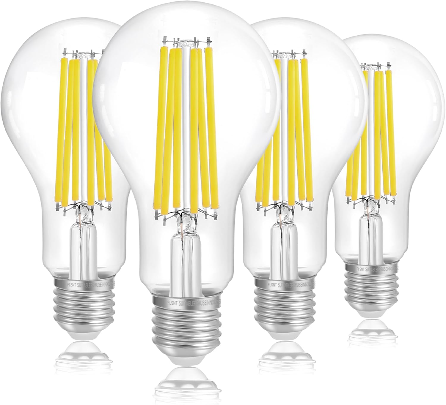 FLSNT 150W Equivalent LED Light Bulbs, 5000K Daylight Dimmable A23 LED ...