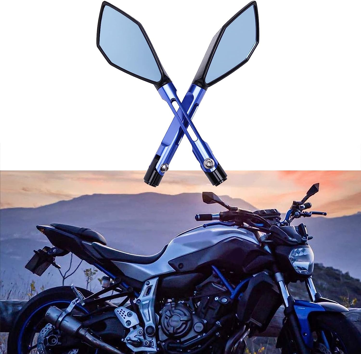 Vagary Rear View Mirror CNC Aluminum Handlebar Side Mirrors for ...