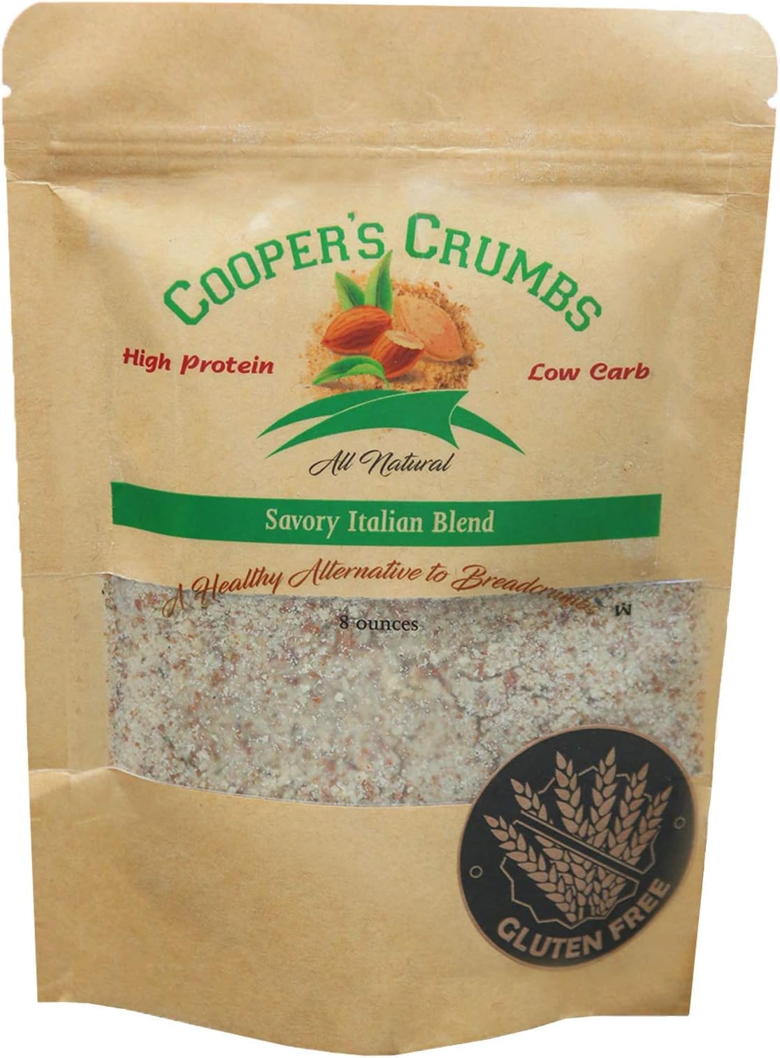 Amazon.com : Cooper's Crumbs All Natural Gluten Free Low Carb Bread ...