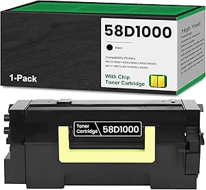 Amazon.com: Remanufactured 58D1000 Black Toner Cartridge 7,500 Pages ...