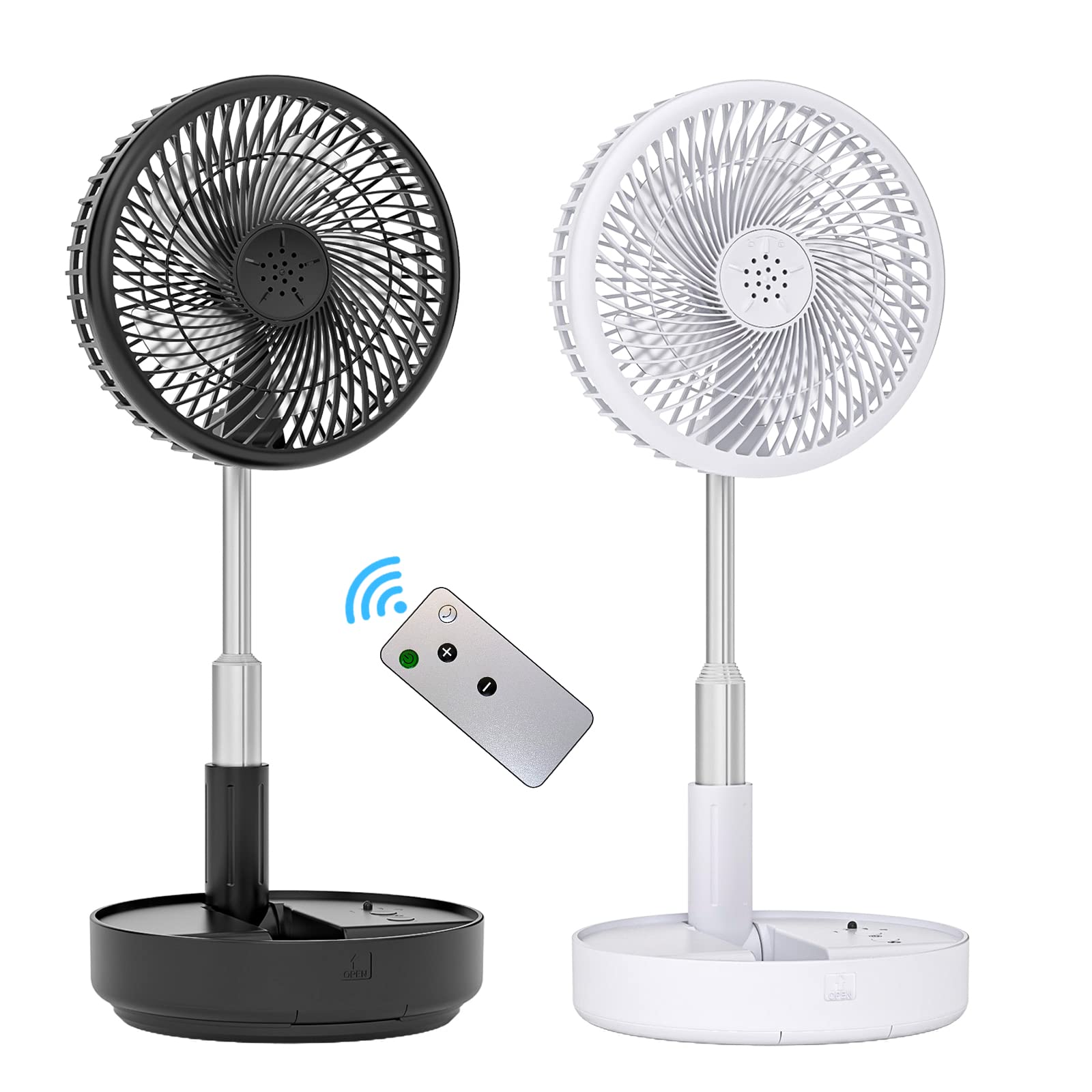 Amazon.com: Primevolve Battery Operated Fan PF11S Black and PF11 White ...