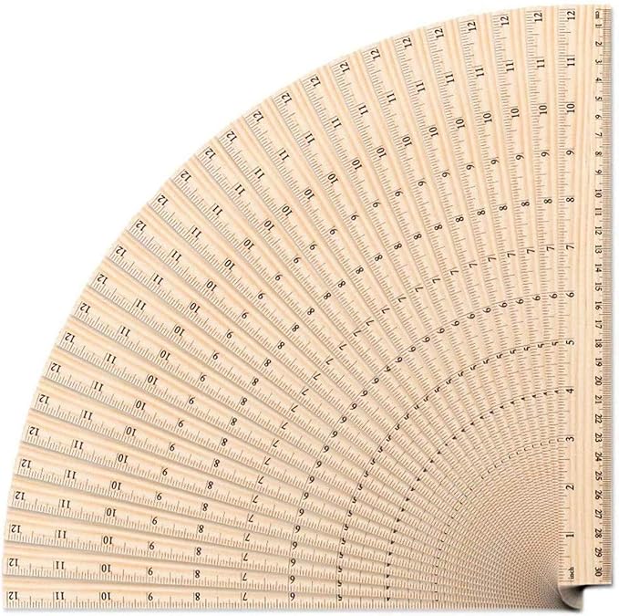 Amazon.com: 20 Pack Wooden Rulers - School, Office & Clothing Measuring ...