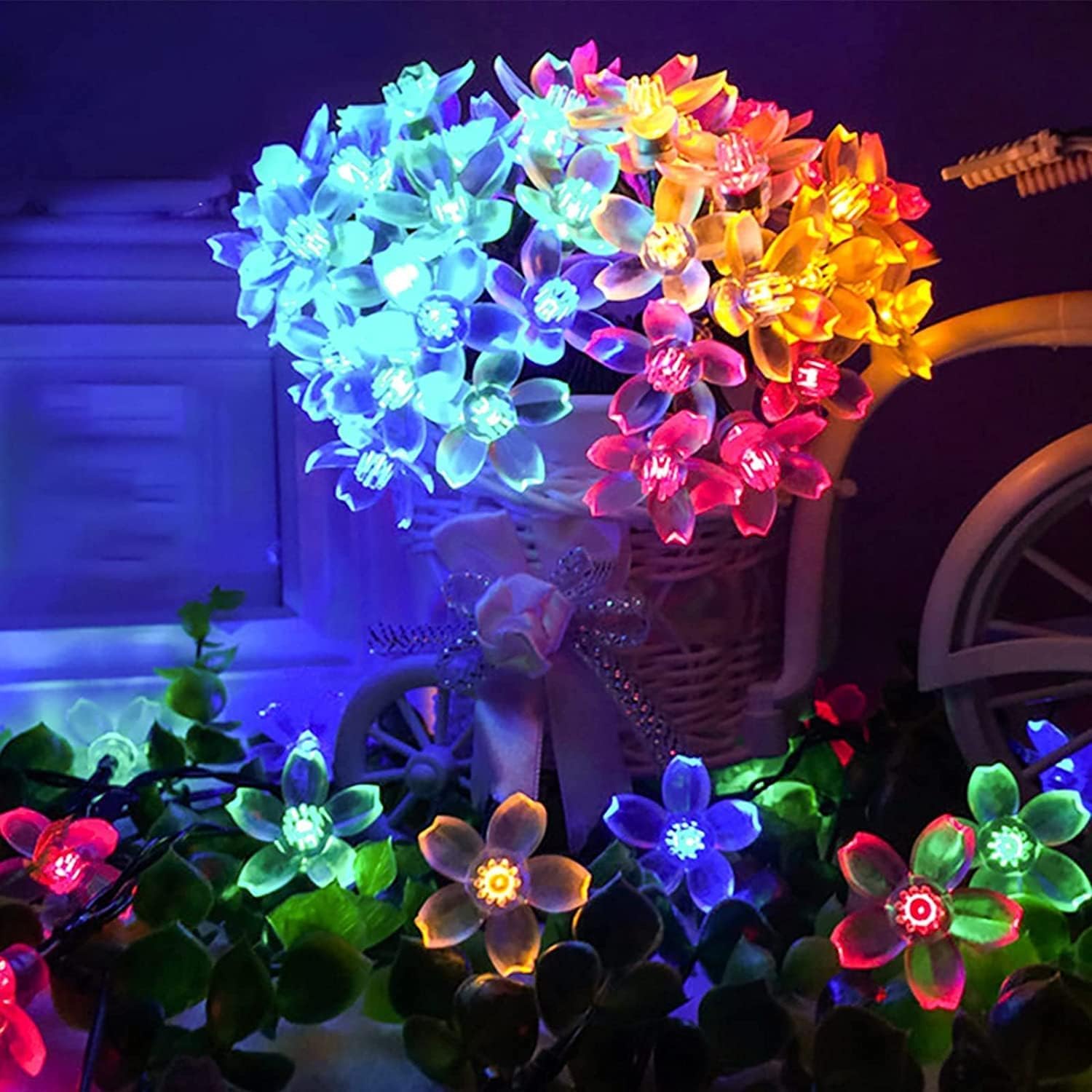 Buy Lexton Led Flower String Light | 8 Flashing Modes | Multicolor ...
