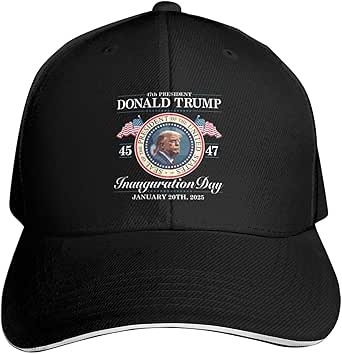 Trump Inauguration Day 2025 Hat 47th President 45 47 Hats Black at ...