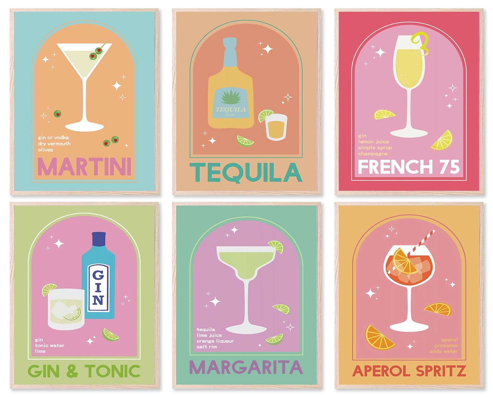 Colorful Alcoholic Drinks