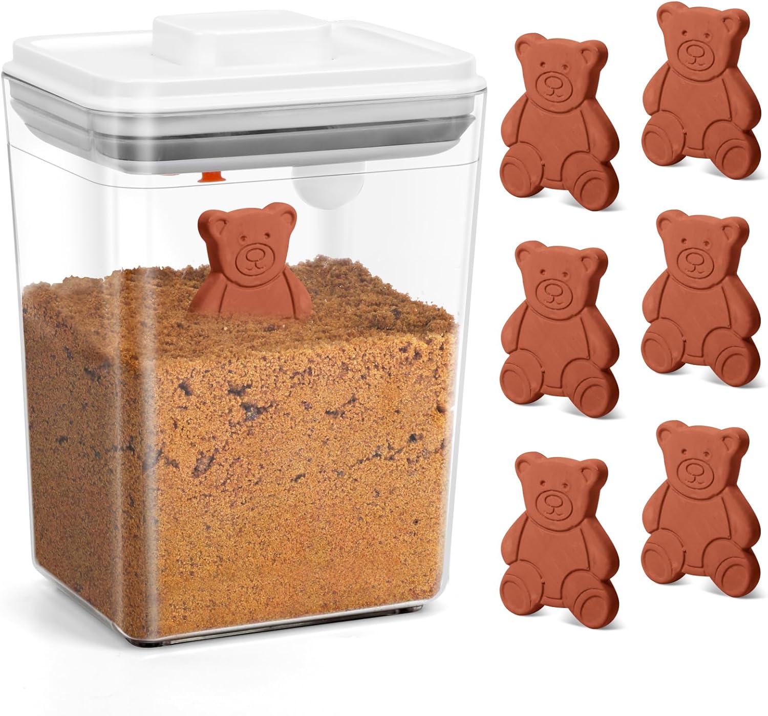 Amazon.com: Brown Sugar Keeper Container 2.4Qt/2300ml with 6 PCS Sugar ...