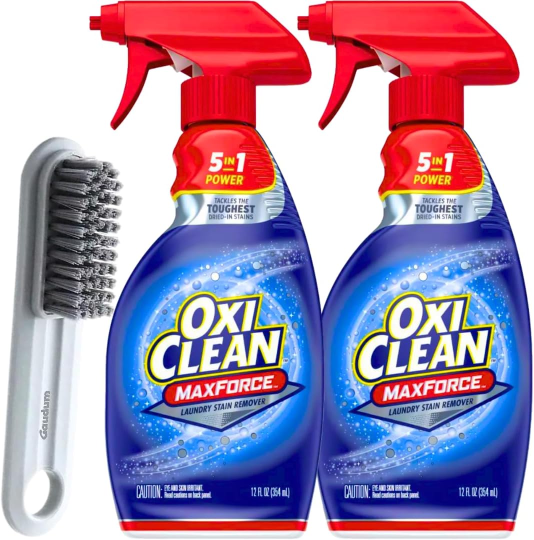 Amazon.com: OxiClean MaxForce Laundry Stain Remover Spray, 12 Fl. oz ...