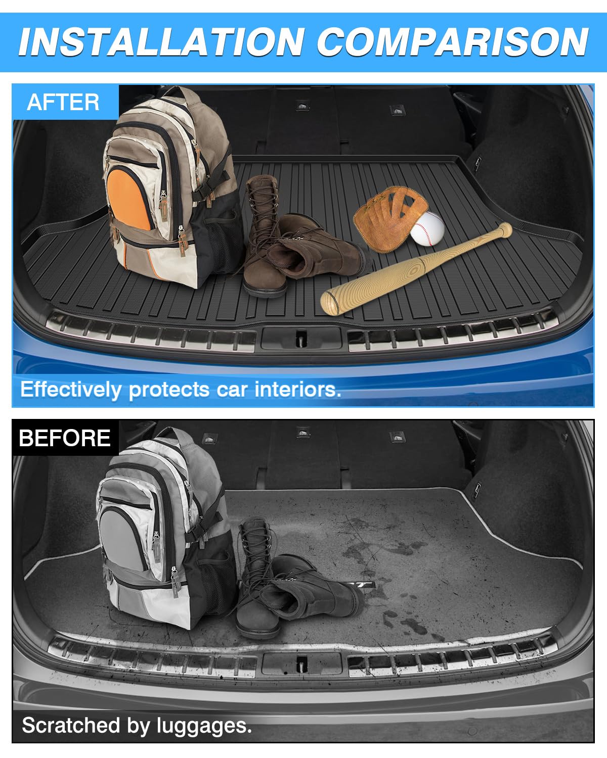 Snapklik.com : Powerty Trunk Mat For 2023 2024 2025 2026 Lexus RX RX350 ...