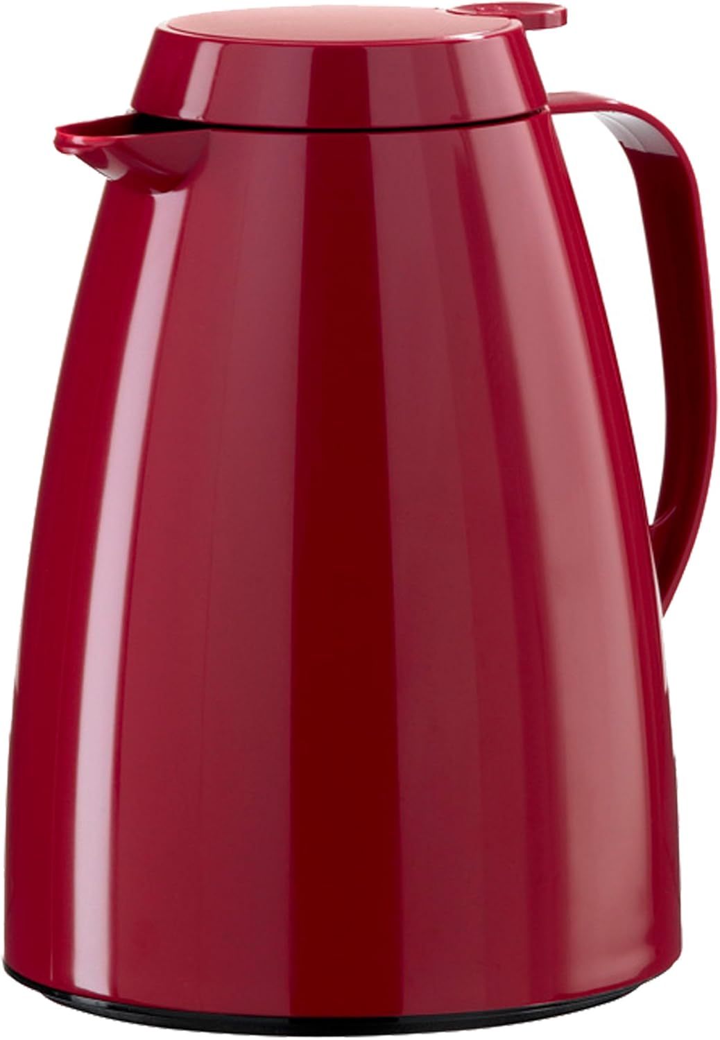Emsa 508360 Basic Quick-Tip vacuum flask, 1.0 litres, dark red : Amazon ...