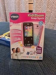VTech - KidiZoom Snap Touch Rose, Appareil Photo Numérique Portable, Selfie, Vidéo, Écran ...