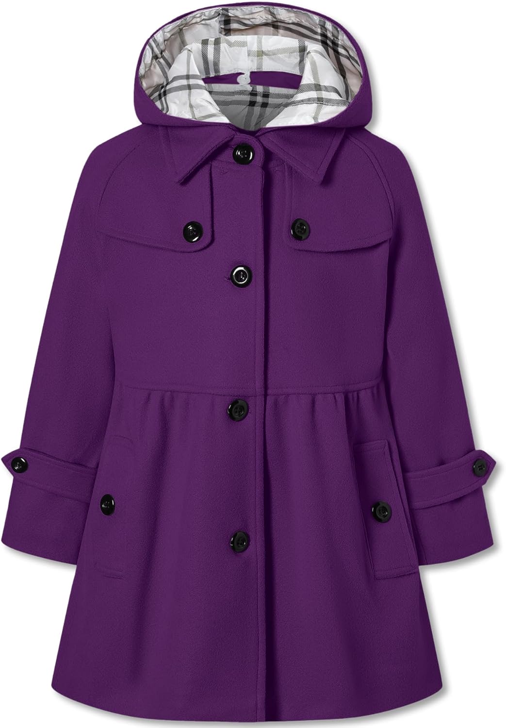Amazon.com: Betusline Girls' Dress Coat, Kids Hoodie Trench Coats ...