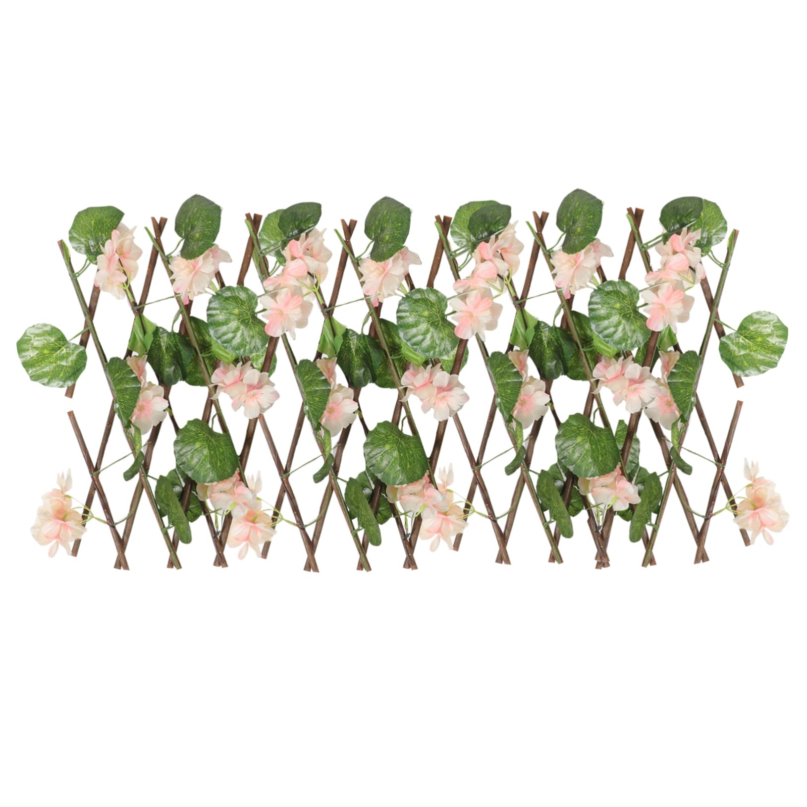 Amosfun Fence Decor Outdoor Lattice False Flower Trellis Artificial ...