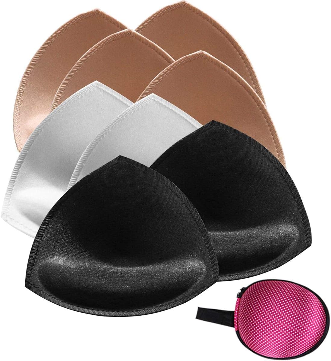 Amazon.com: Bra Pads Inserts 4 Pairs, Ailyongq Women's Comfy Sports Bra ...