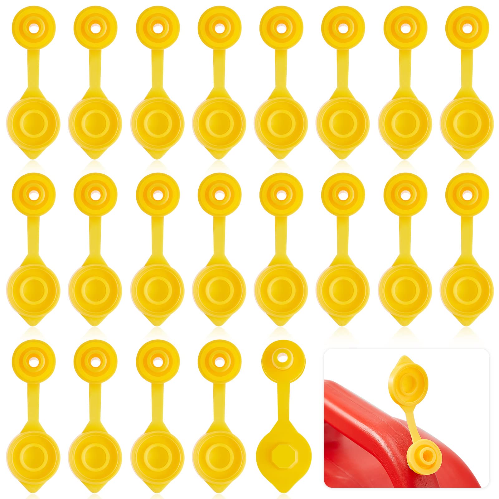 Snapklik.com : 50 Pieces Yellow Can Vent For Plastic Cans Cap ...