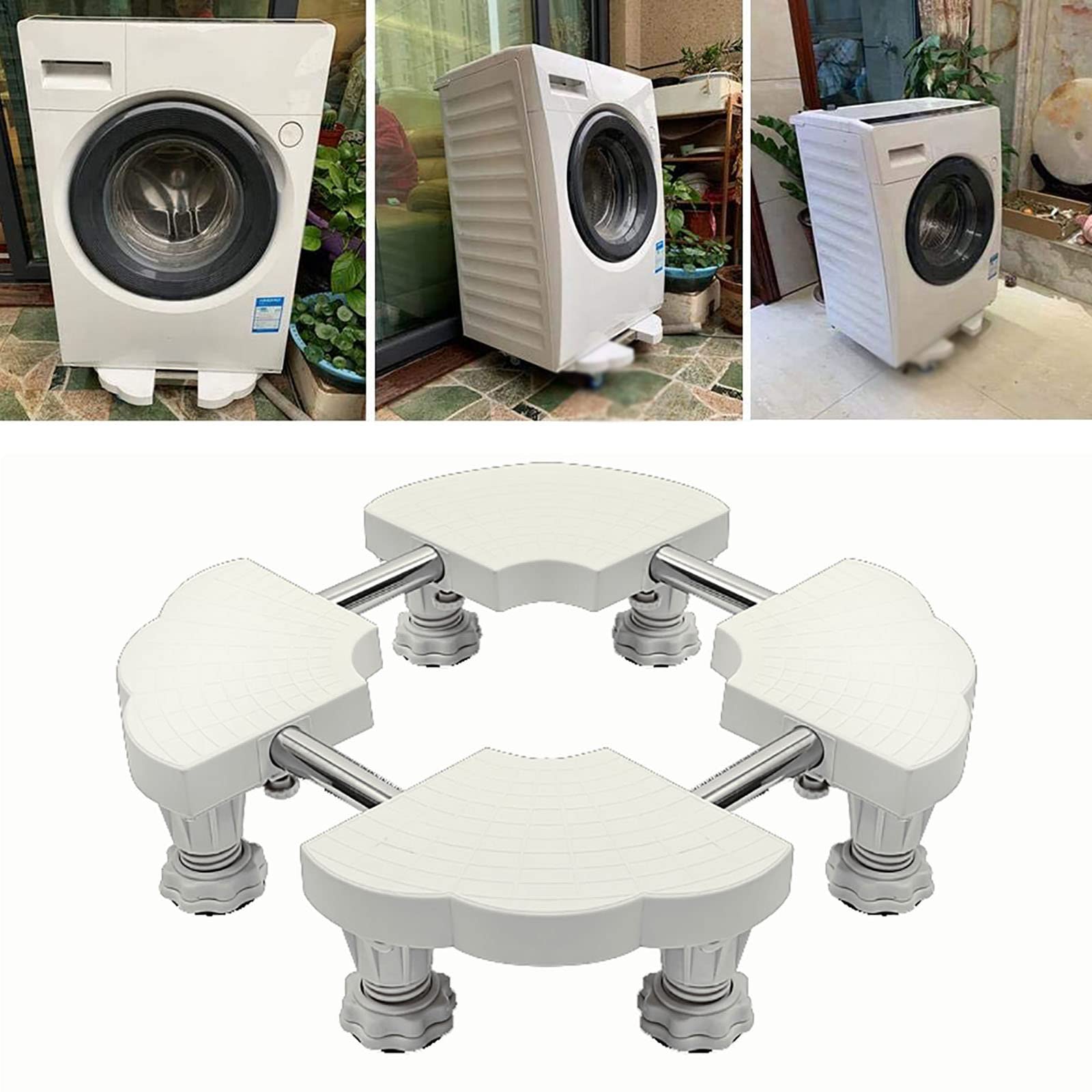 Buy ZJDYDY Adjustable Fridge Stand, Air Conditioner Washer Pedestal ...