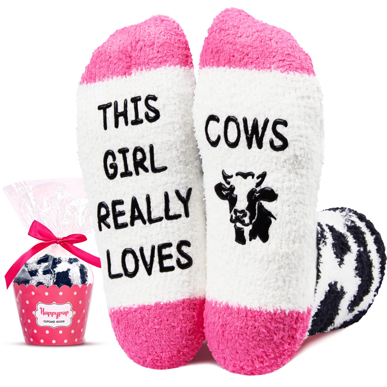Amazon.com: HAPPYPOP Cow Gifts Ideas Socks for Women - Cow Print Gifts ...
