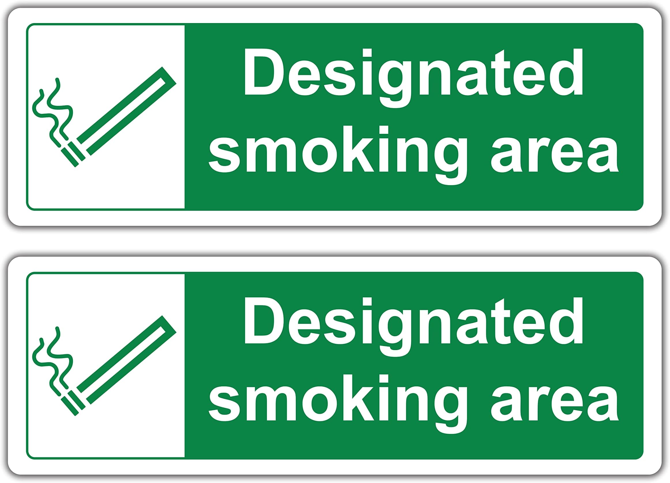 Designated Smoking Area Sign / Notice - Exterior Foamex Sign - simple ...