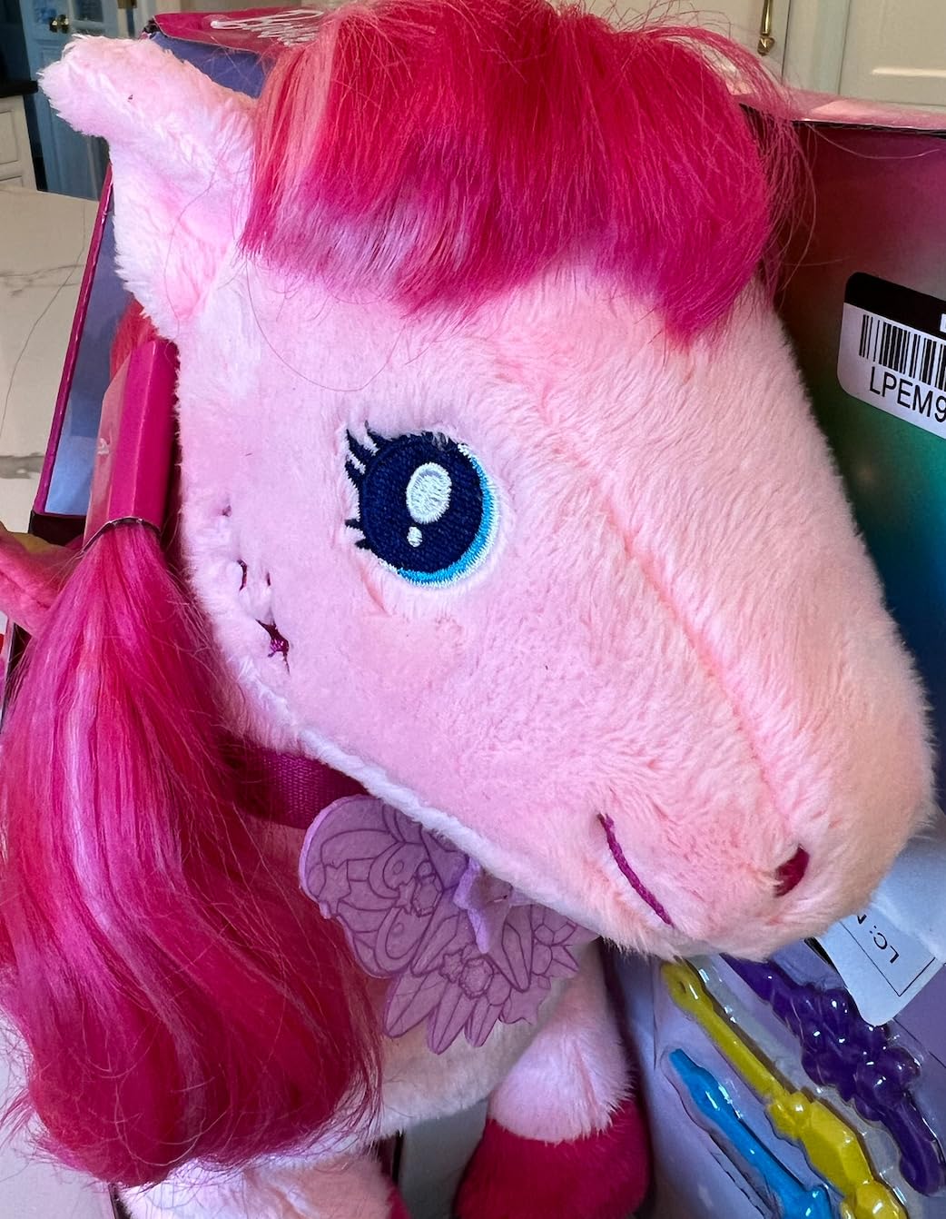 Amazon.com: Barbie A Touch of Magic Stuffed Animals, Walk & Flutter ...