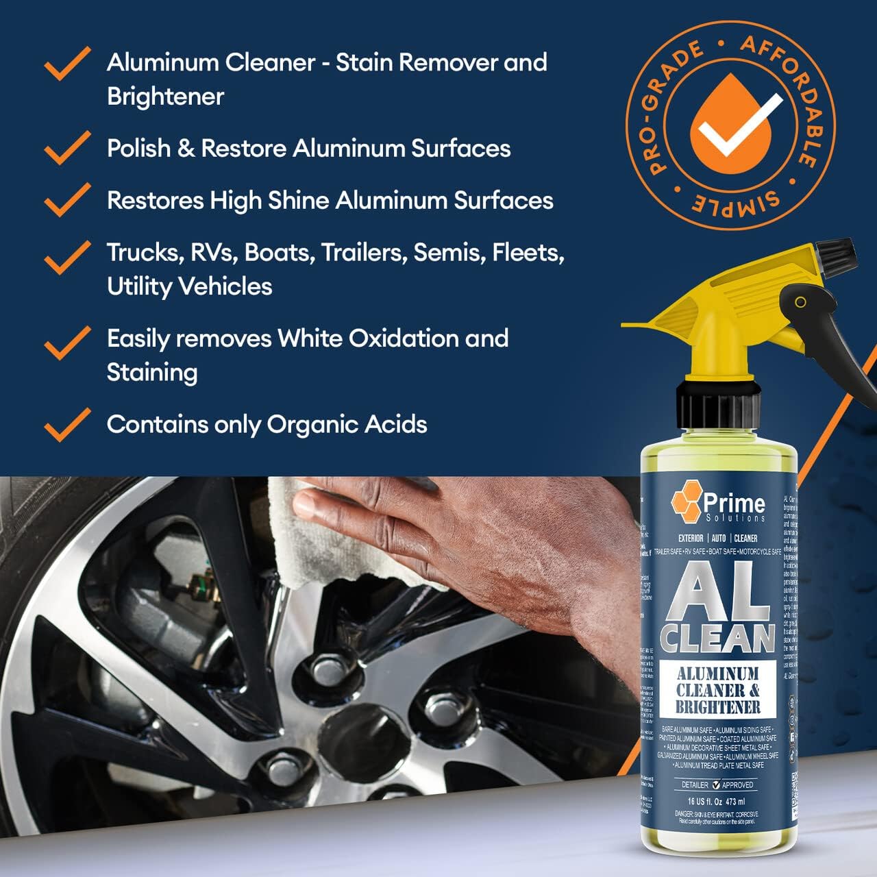 Prime Solutions AL-CLEAN Organic StreakFREE – Limpiador de ácido de ...