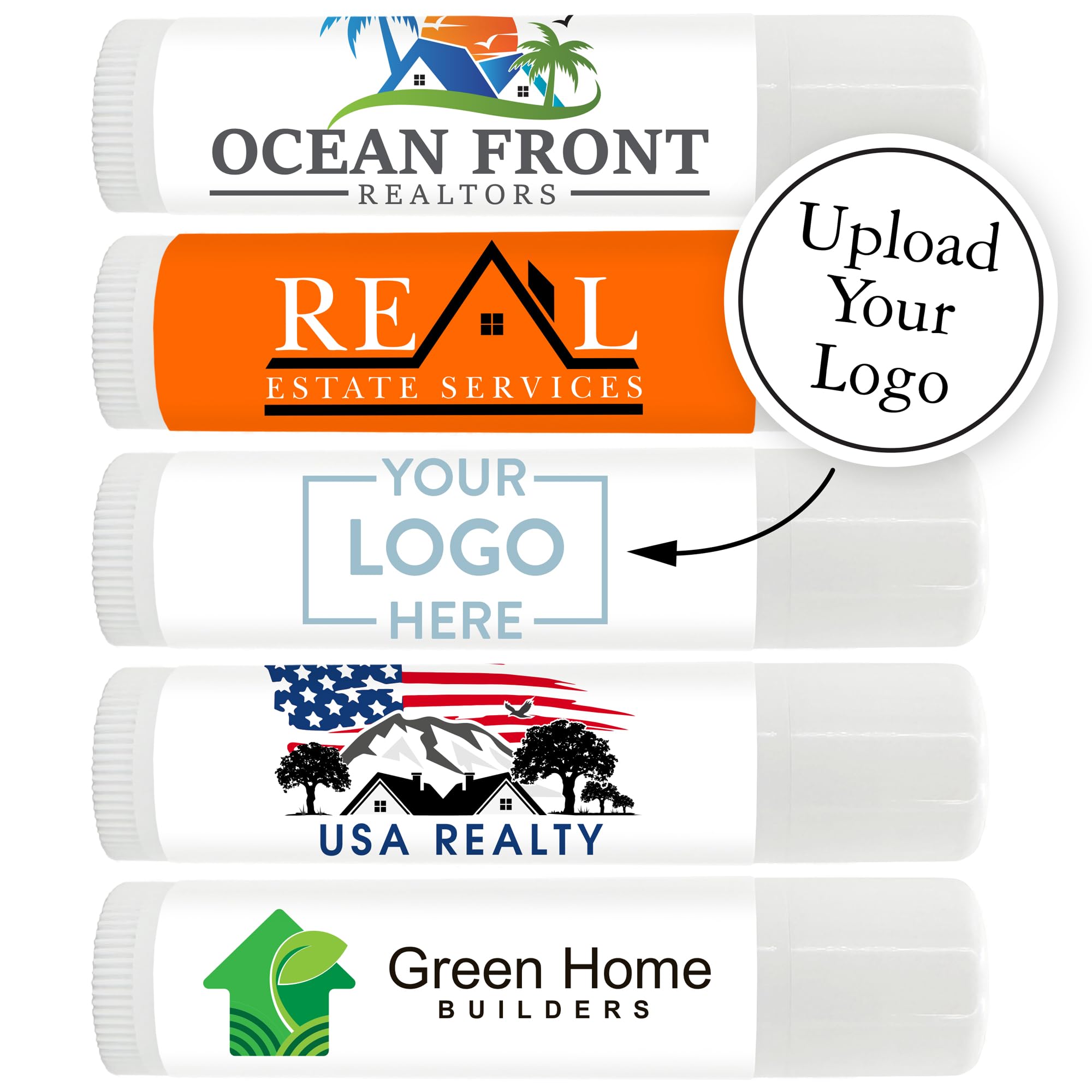 Amazon.com : Custom Lip Balm, Realtor Swag, Realtor Giveaways, Real ...