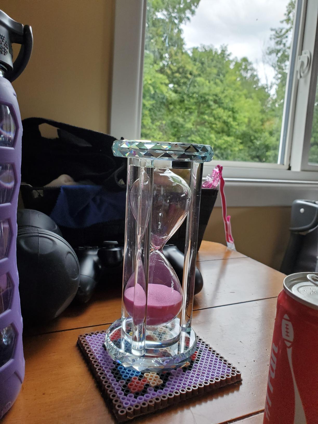 Amazon.com: Siveit Crystal Hourglass Sand Timer with Gift Box, 15 min ...