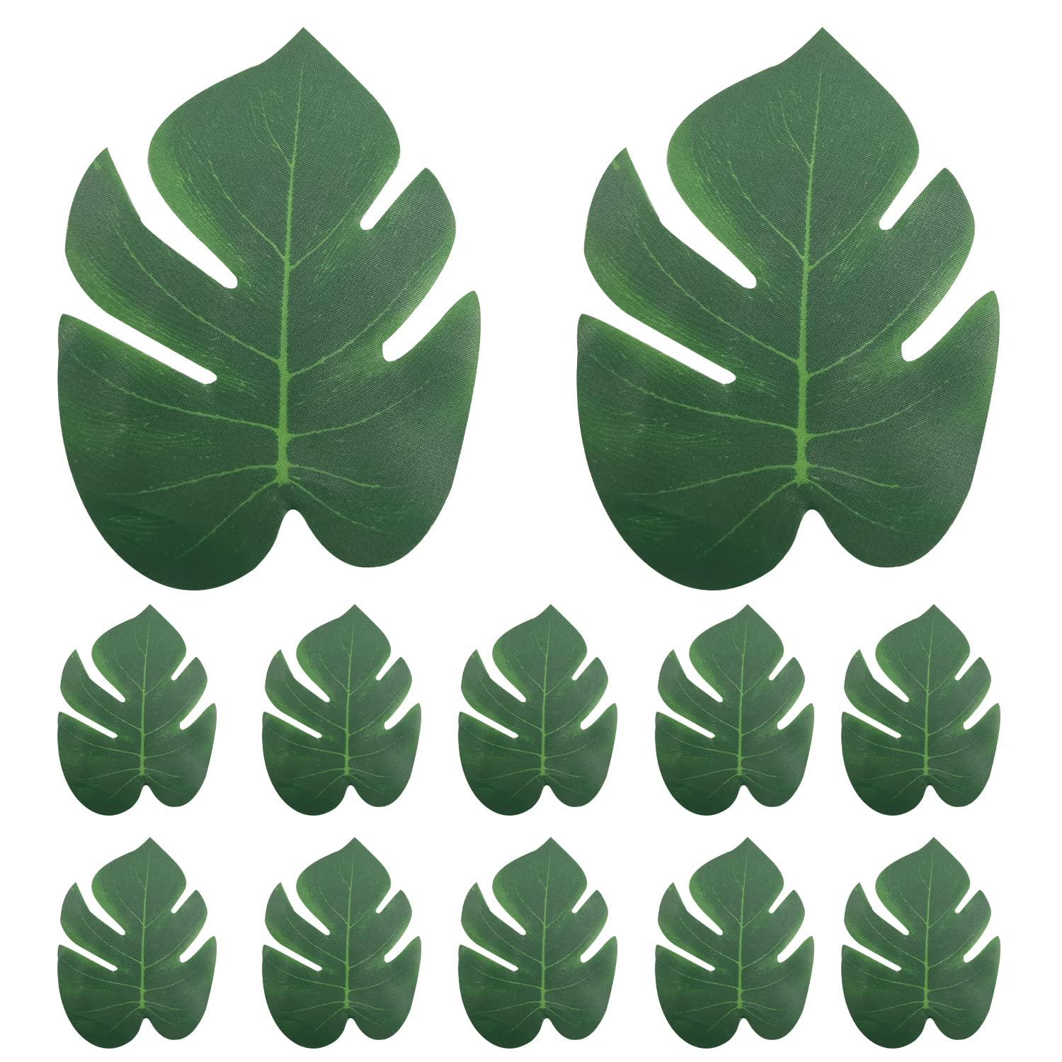 Buy 12PCS Artificial Palm Leaves Tropical Leaves Jungle Leaves buy-12pcs-artificial-palm-leaves-tropical-leaves-jungle-leaves