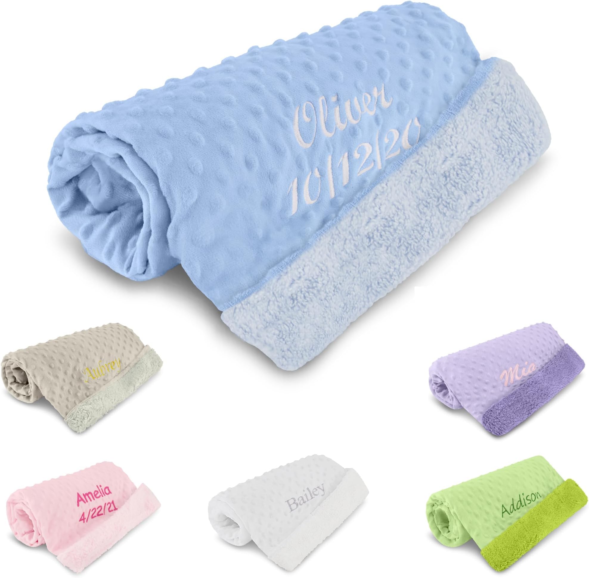 Manta de bebé personalizada con nombre de niño para la siesta, manta de ...