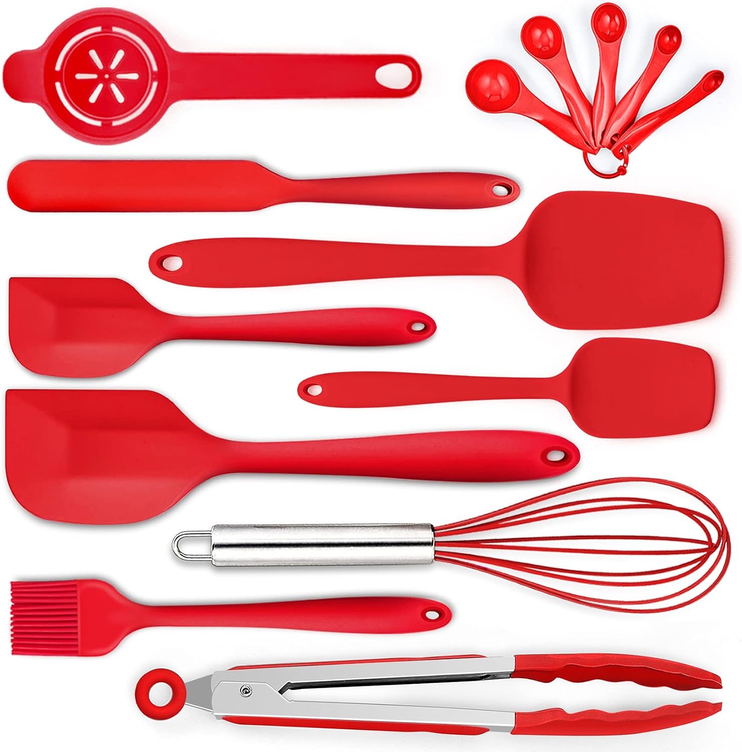 Amazon.com: P&P CHEF 14 Pcs Silicone Spatulas Set, Heat Resistant ...