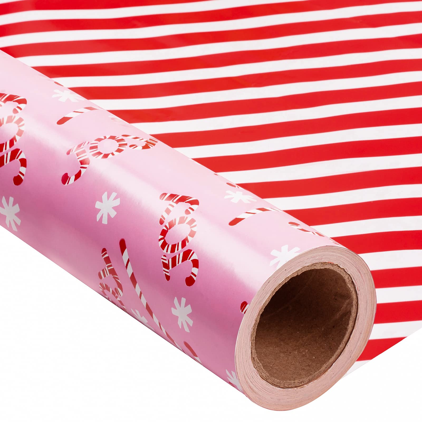 Snapklik.com : MAYPLUSS Christmas Reversible Wrapping Paper Jumbo Roll