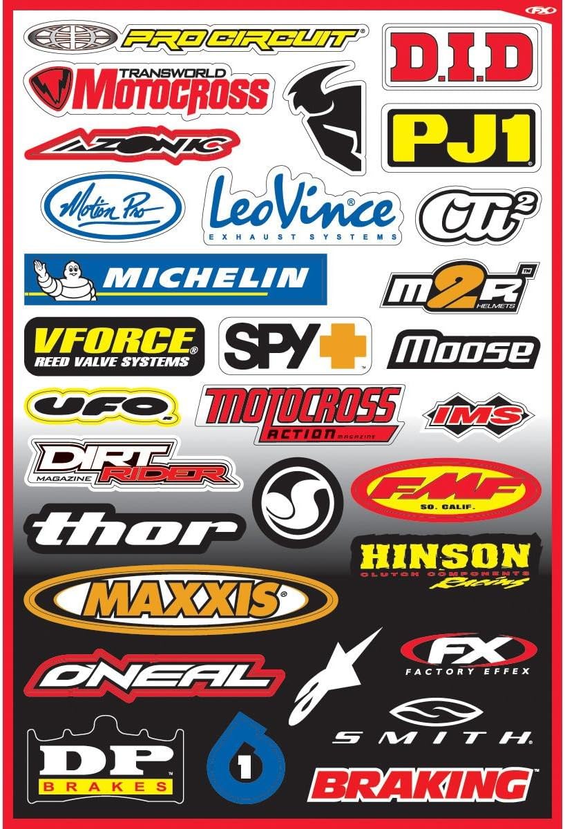 Amazon.com: Factory Effex 59-1568800 Street Sponsor Sticker KIT ...
