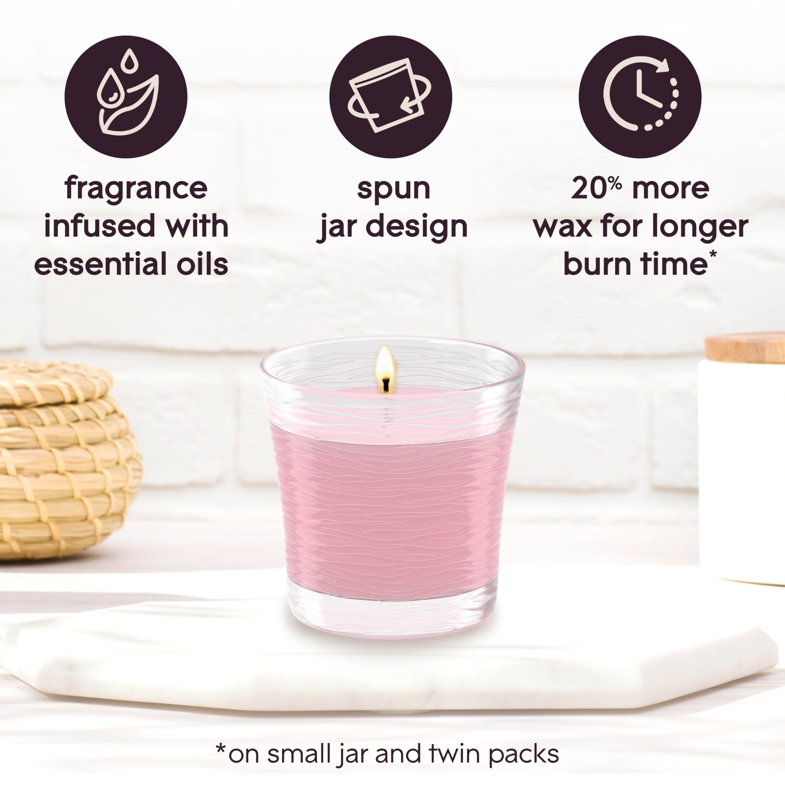 Snapklik.com : Glade 1-Wick Scented Candle Jar, Angel Whispers, Air ...