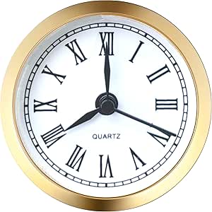 Amazon.com: Mini Clock Insert 2.4 Inch (61 mm) Round Quartz Clock Fit ...