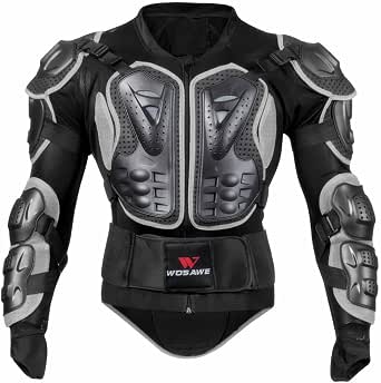 WOSAWE BMX Body Armor Mountain Bike Body Protection Long Sleeve Armored ...