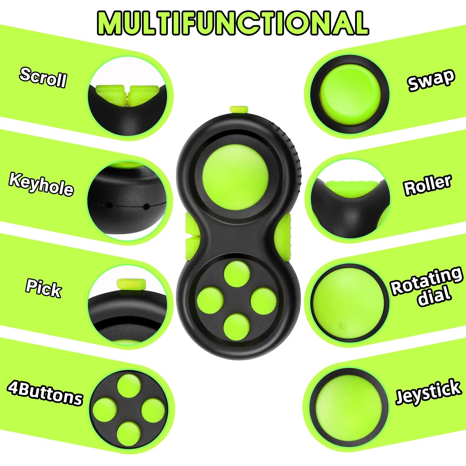 Snapklik.com : WTYCD Original Fidget Toy Game, Rubberized Classical ...