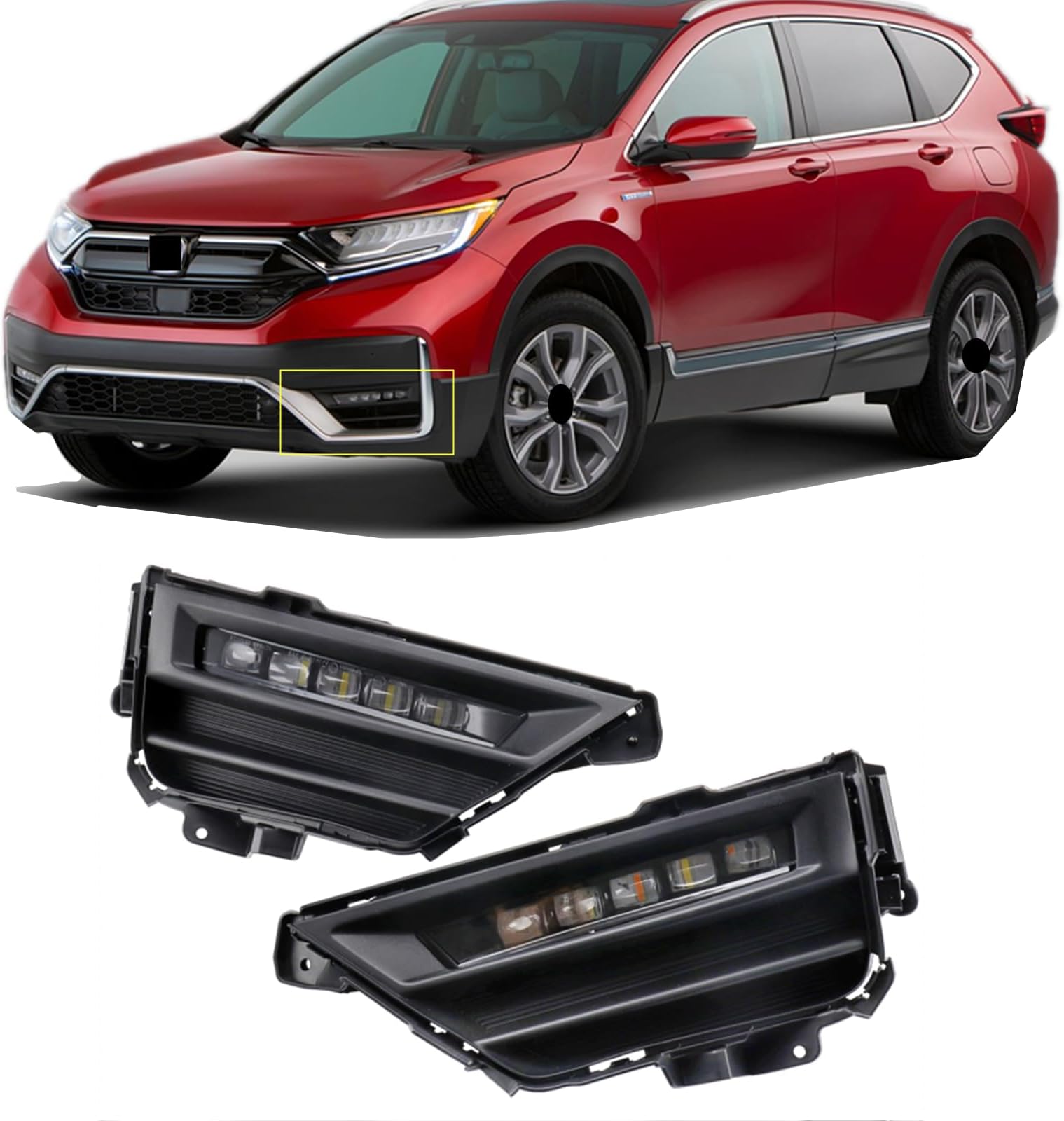 Amazon.com: Silscvtt 1 Pair Front Bumper Fog Lights Assembly ...