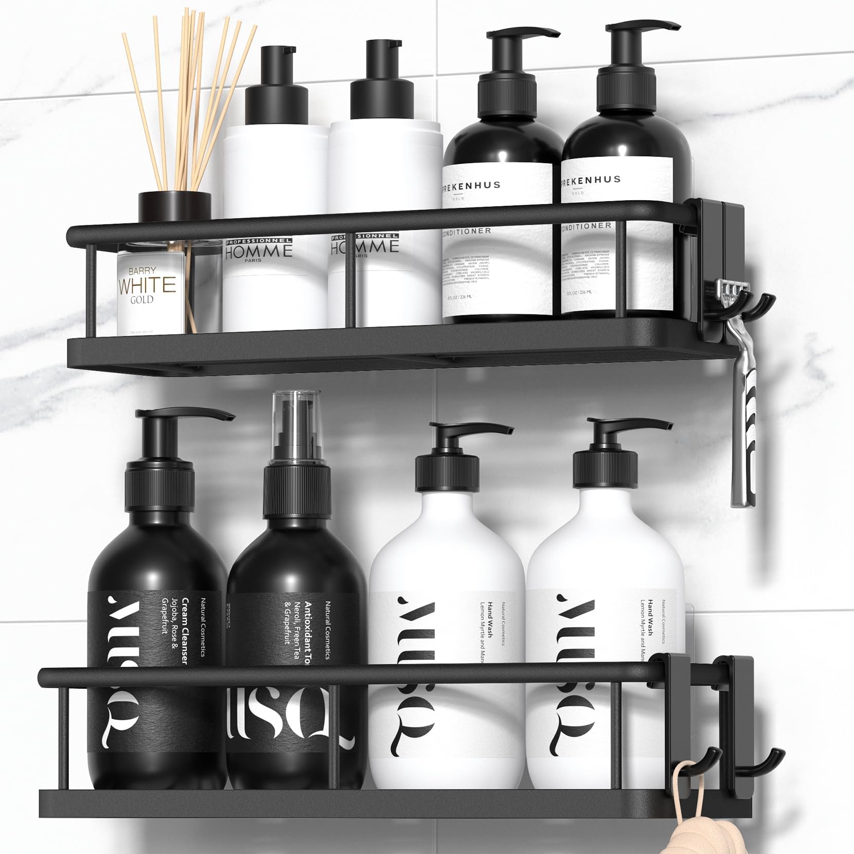Amazon.com: Shower Caddy Bathroom Organizer Shelf: Adhesive Wall ...
