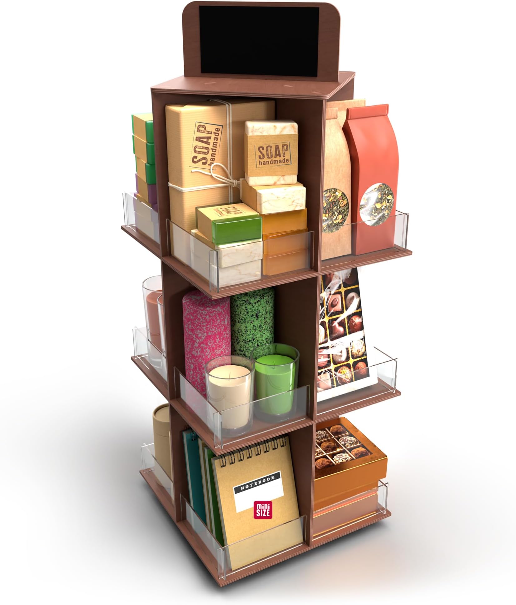 Amazon.com: Versatile 4-Sided Rotating Display Stand for Candy, Snacks ...