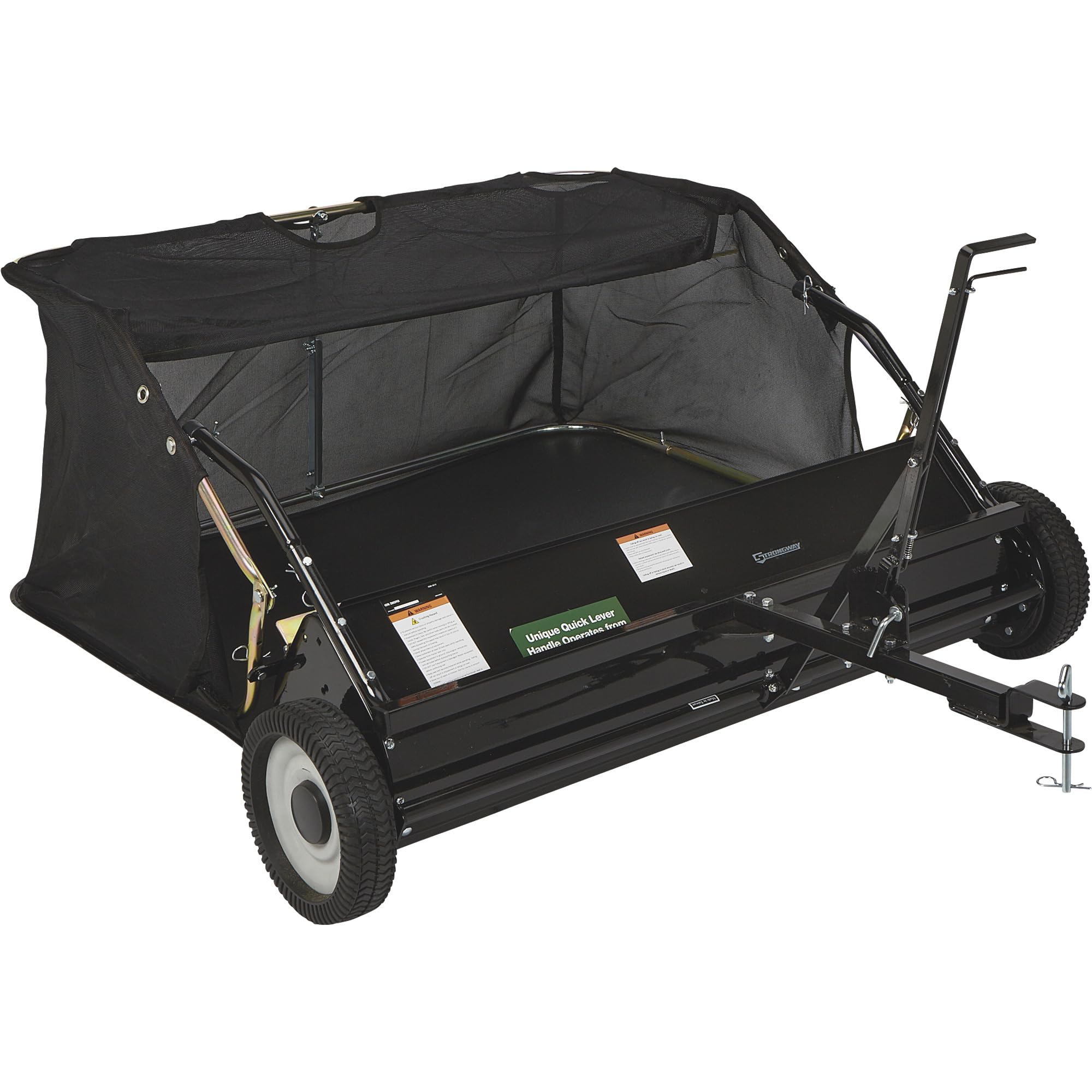 Amazon.com : Strongway 42in.W Lawn Sweeper - 13 Cu. Ft. Capacity ...