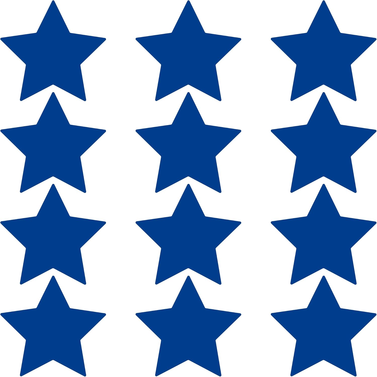 Amazon.com: LiteMark Durable Gloss Finish Blue 4 Inch Star Decal ...