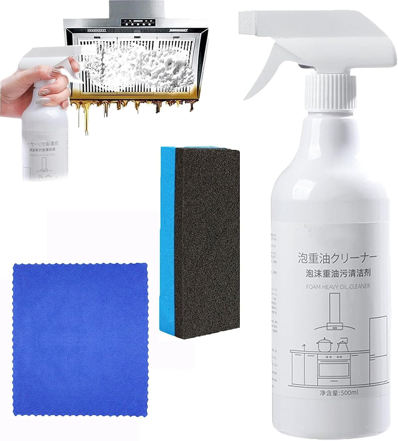 Amazon.com: ANCAI Splash Foam Spray - Multi-purpose Kitchen Cleaner ...