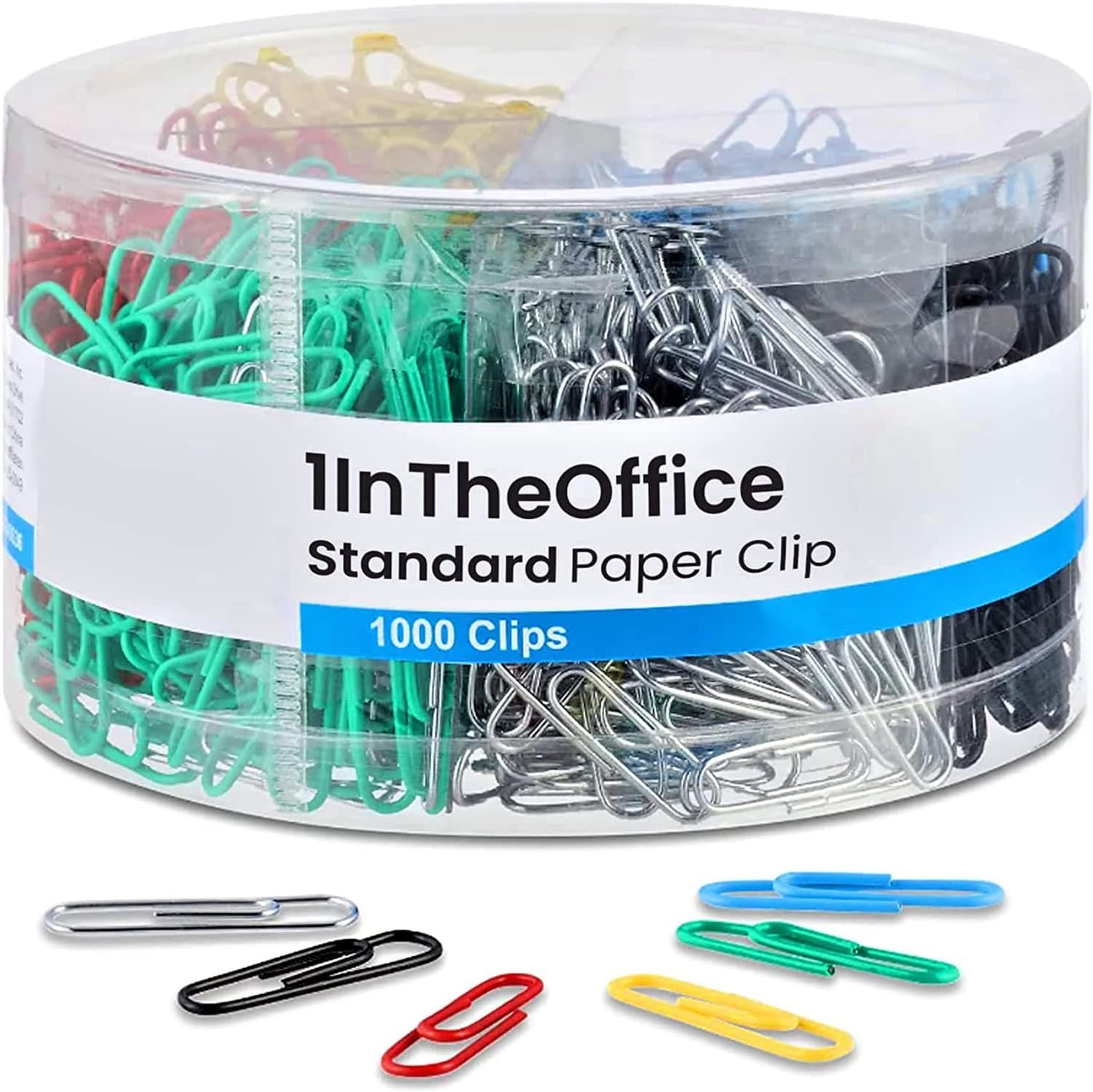 Amazon.com : 1InTheOffice Paper Clips Medium Size, Paper Clips No.1 ...