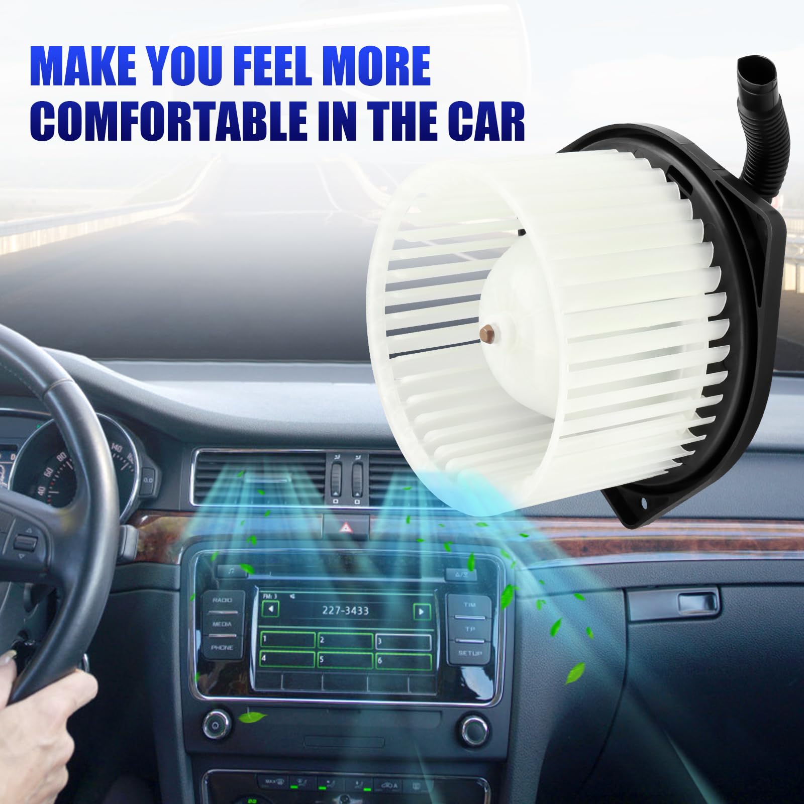 HVAC Heater Blower Motor with Fan Fits for Mitsubishi Lancer Outlander ...