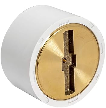 Amazon.com: EZ-FLO 3 x 4 Inch PVC Cleanout with Brass Plug for Tubular ...