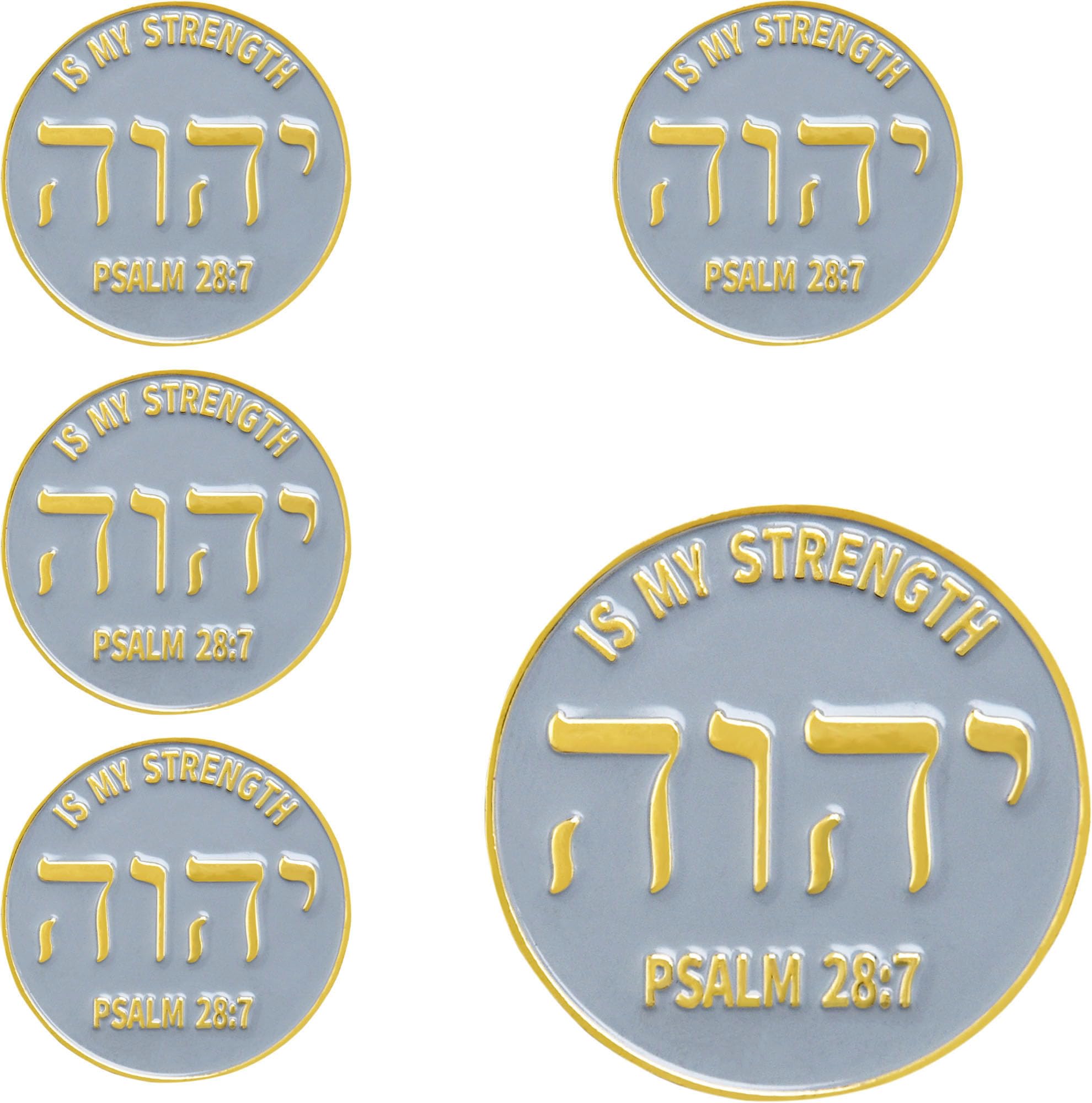 Amazon.com: 5/12/25/50 pieces round metal enamel Tetragrammaton Lapel ...