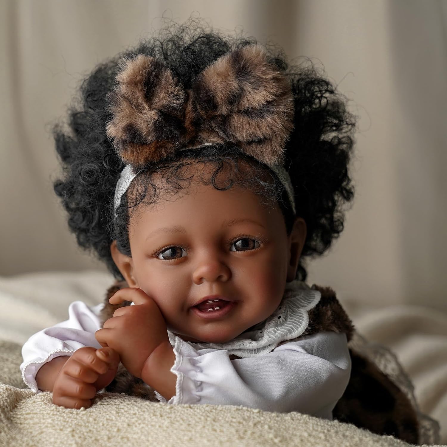 Amazon.com: BABESIDE Lifelike Reborn Baby Dolls Black Girl, 20 Inch ...