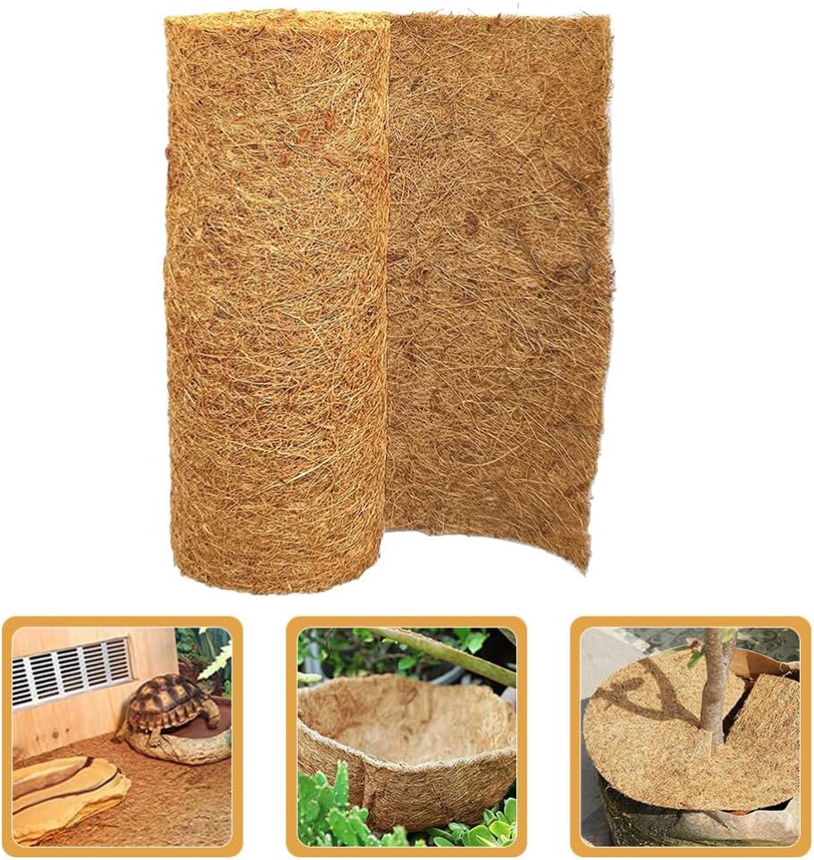 Milisten 1 Roll Natural Coconut Coir Liner Sheets Coco Fiber Roll Coco ...