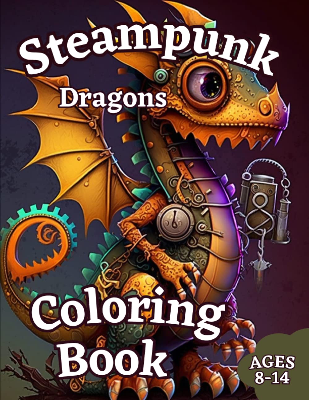 Steampunk Dragons Coloring Book: A collection of 41 beautiful steampunk ...