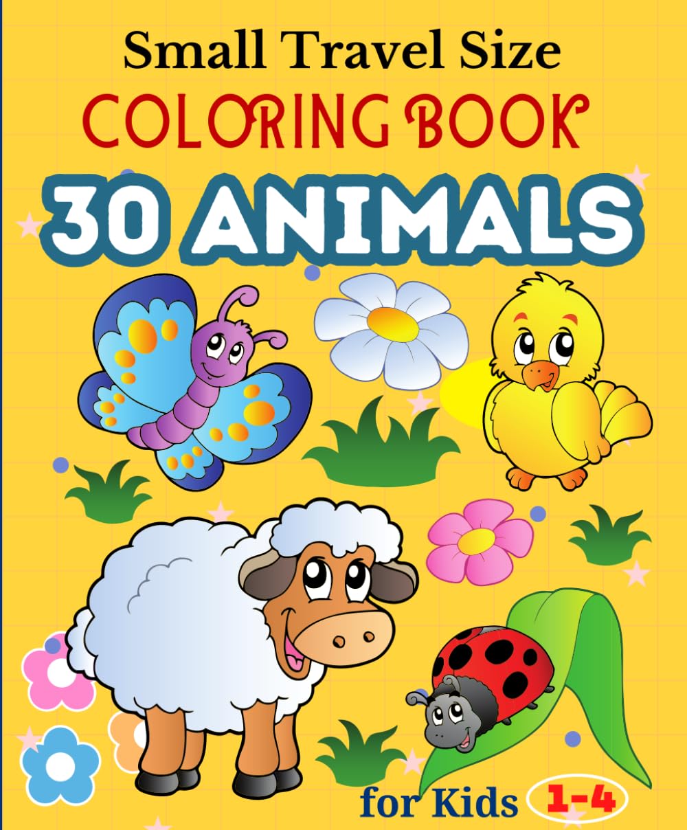 Pocket Size Coloring Book for Kids: Cute Mini Coloring Book for Kids on ...